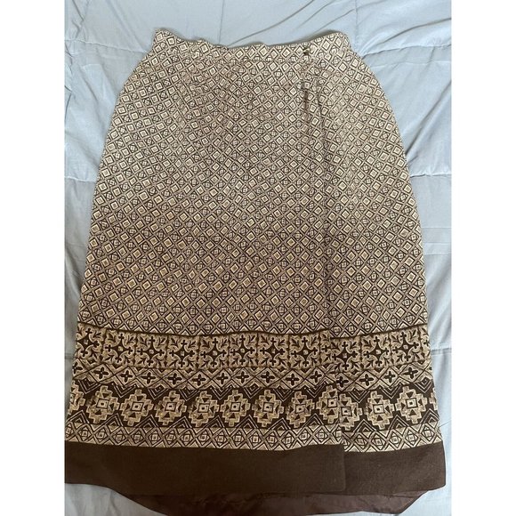 Rena Rowan | Skirts | Vintage Rena Rowan Womens Lightweight Lined Brown ...